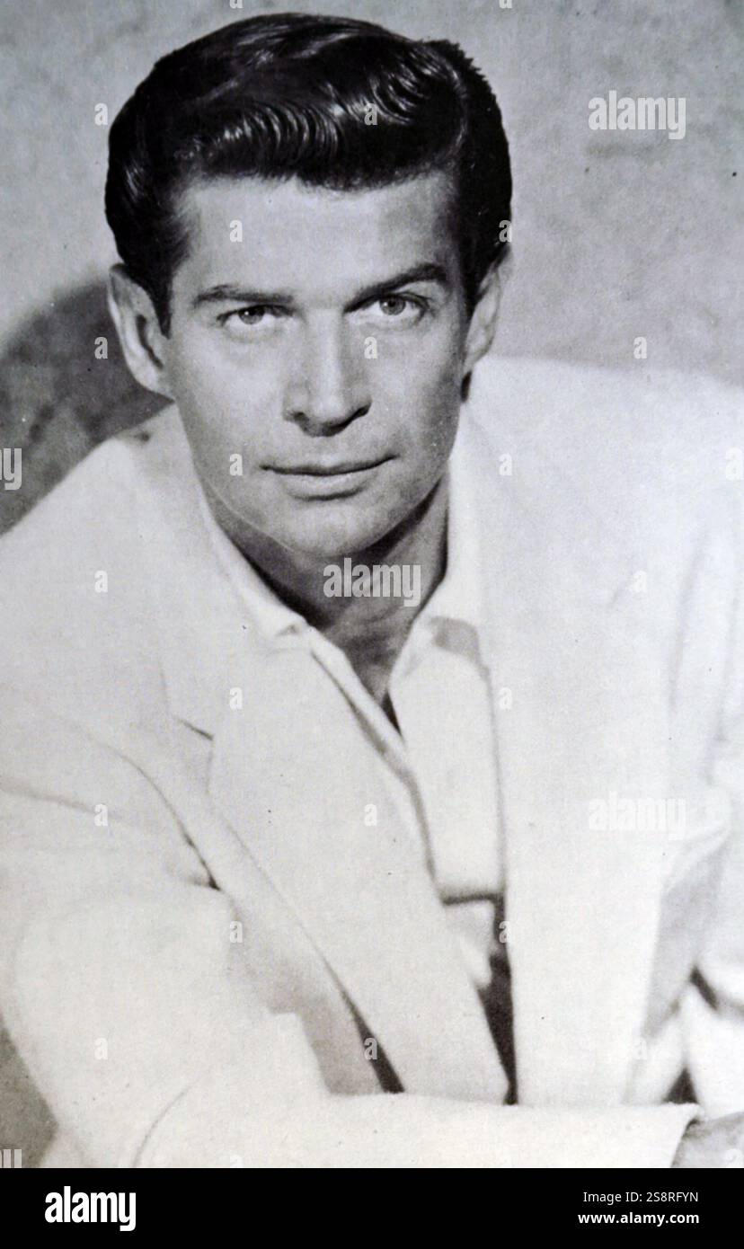 Photographic portrait of George Nader (1921-2002) an American film and ...