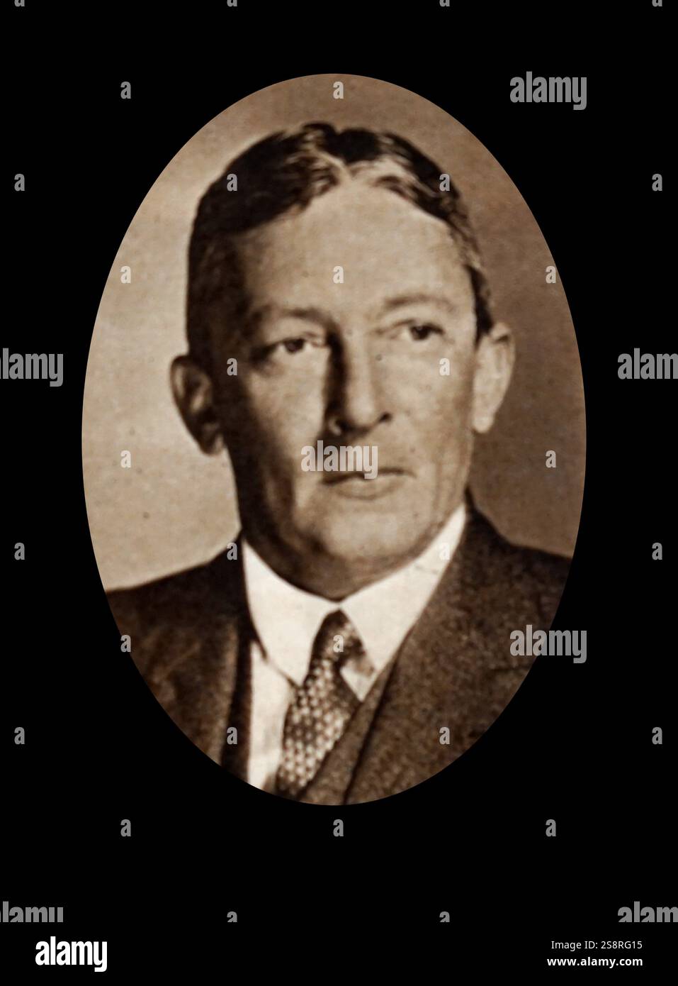 Photographic portrait of Sir Hugh Dow (1886-1978) an Indian civil ...