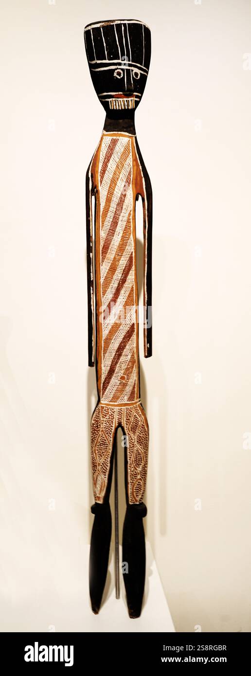 Mouky human shaped figure carved from wood. Dated 20th Century Stock ...