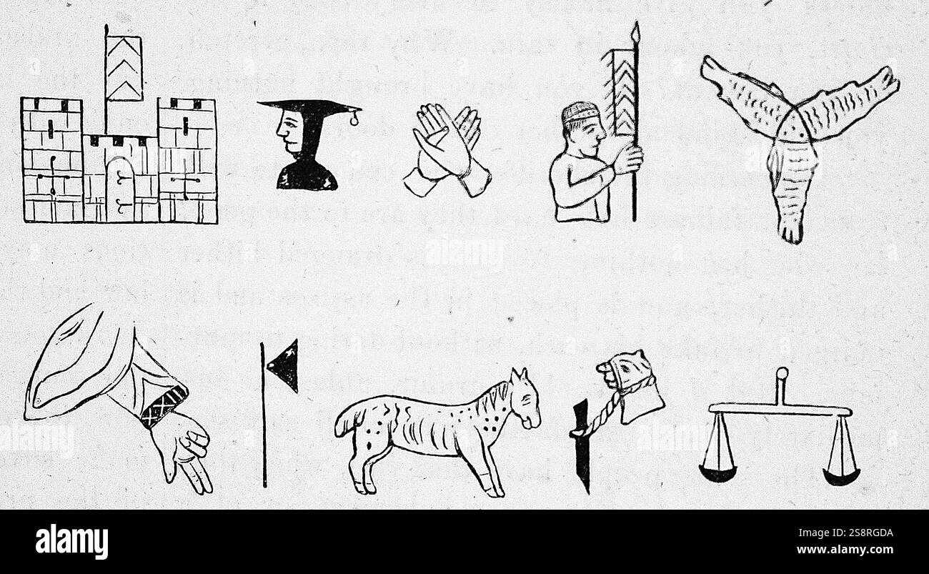 Collection of 18th Century signs of the Exchequer. Dated 18th Century ...