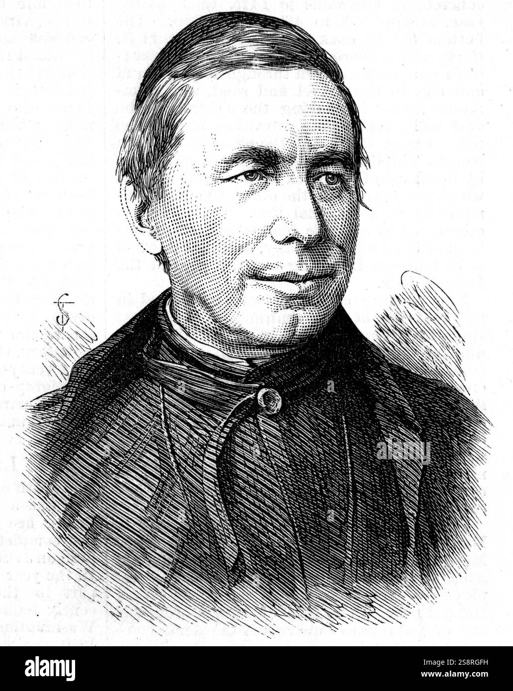 Portrait of Angelo Secchi (1818-1878) an Italian astronomer and ...