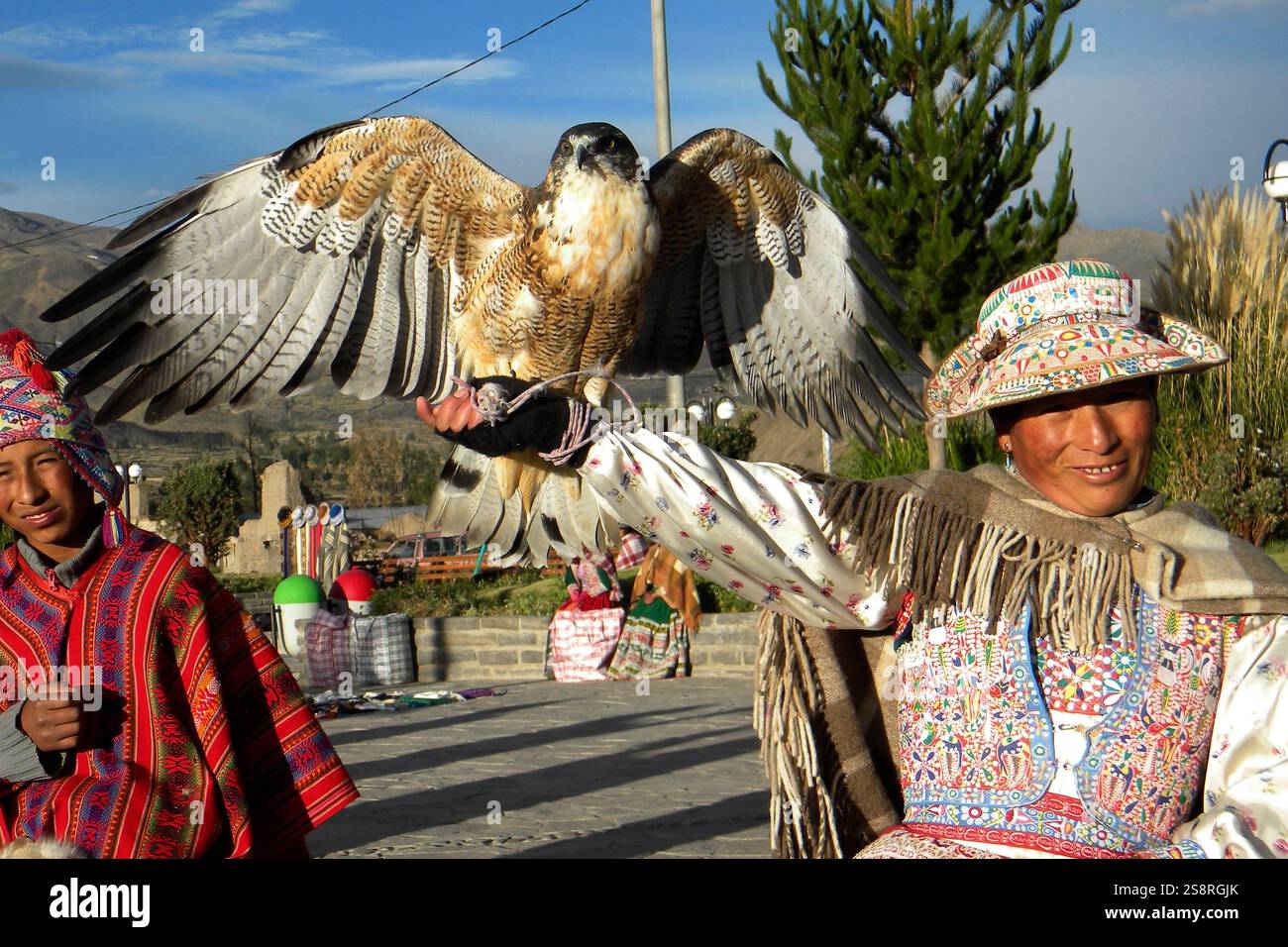 Local people. Chivay village. Peru Stock Photo - Alamy