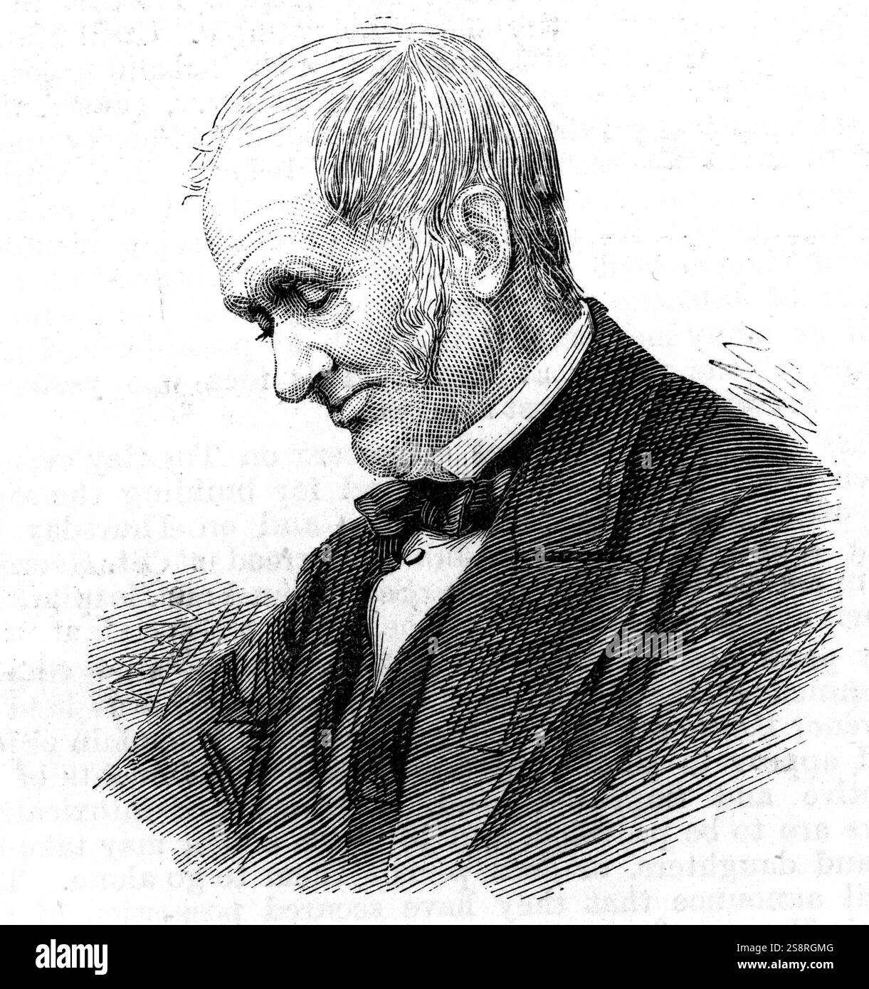 Portrait of John Webster (1810-1891) a Scottish lawyer and Liberal ...