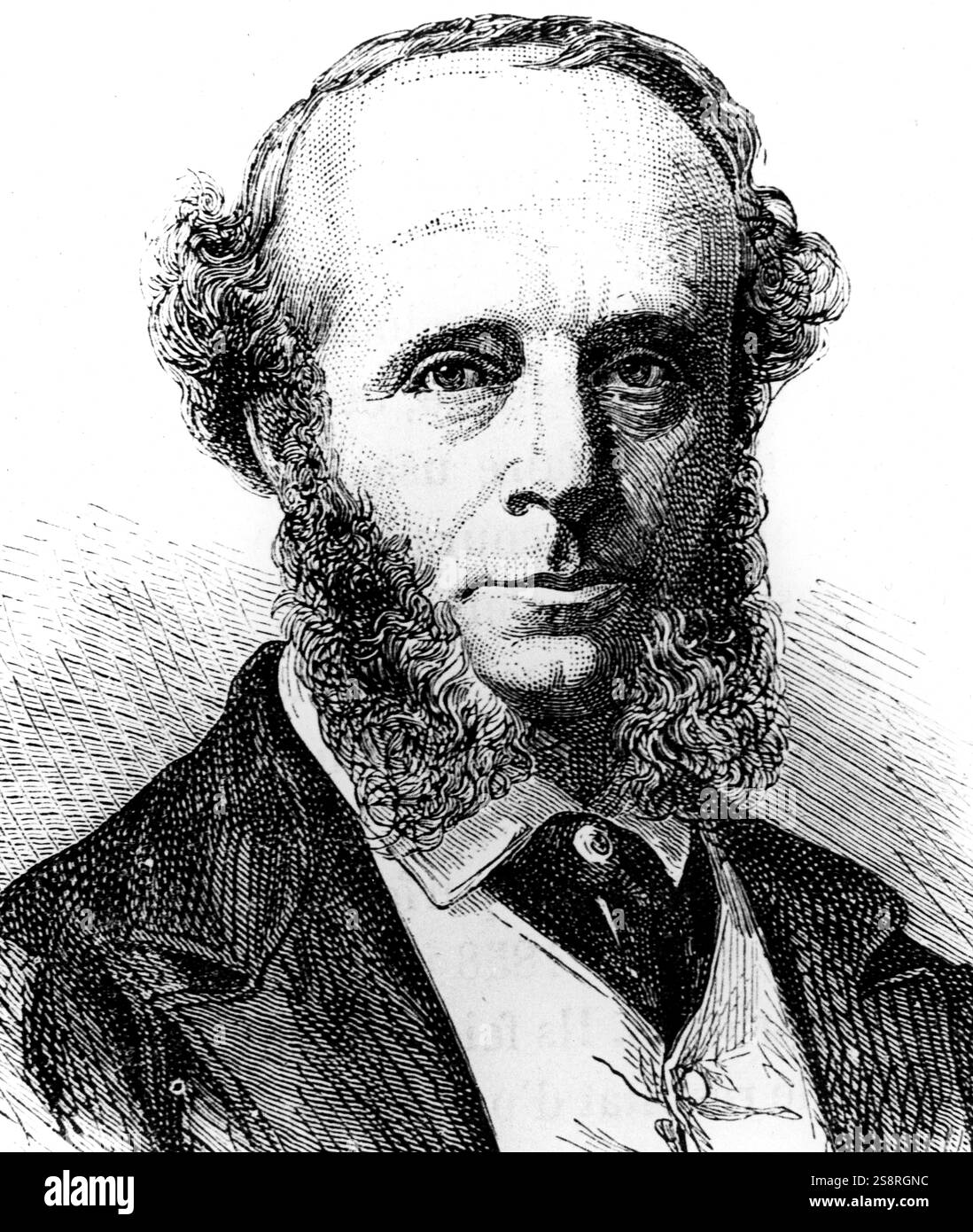 Portrait of Edward Whitehouse (1816-1890) an English surgeon and ...