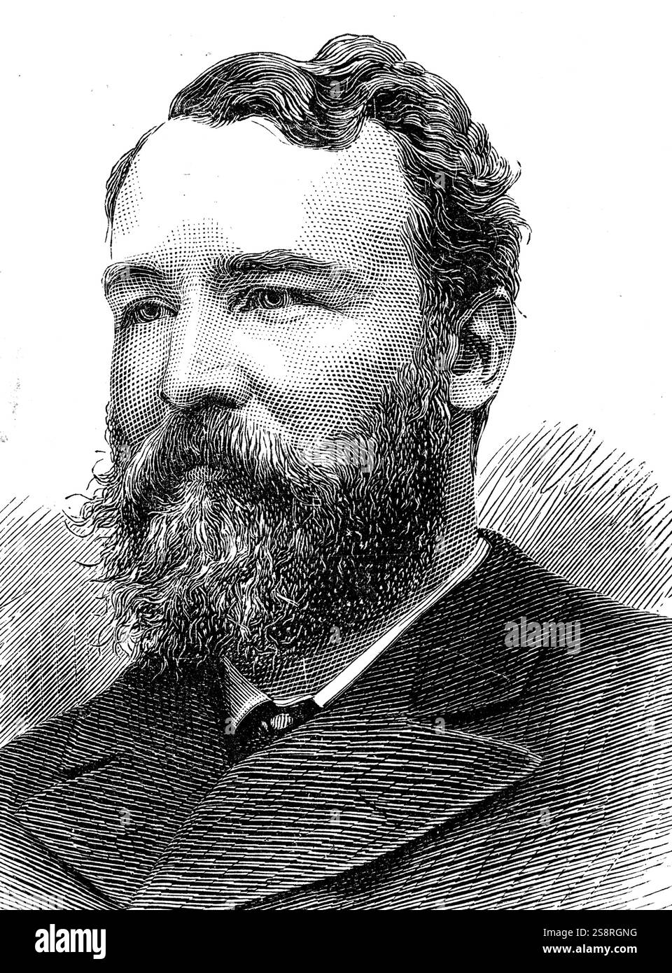 Portrait of John Robinson Whitley (1843-1922) an English entrepreneur and philanthropist. Dated ...