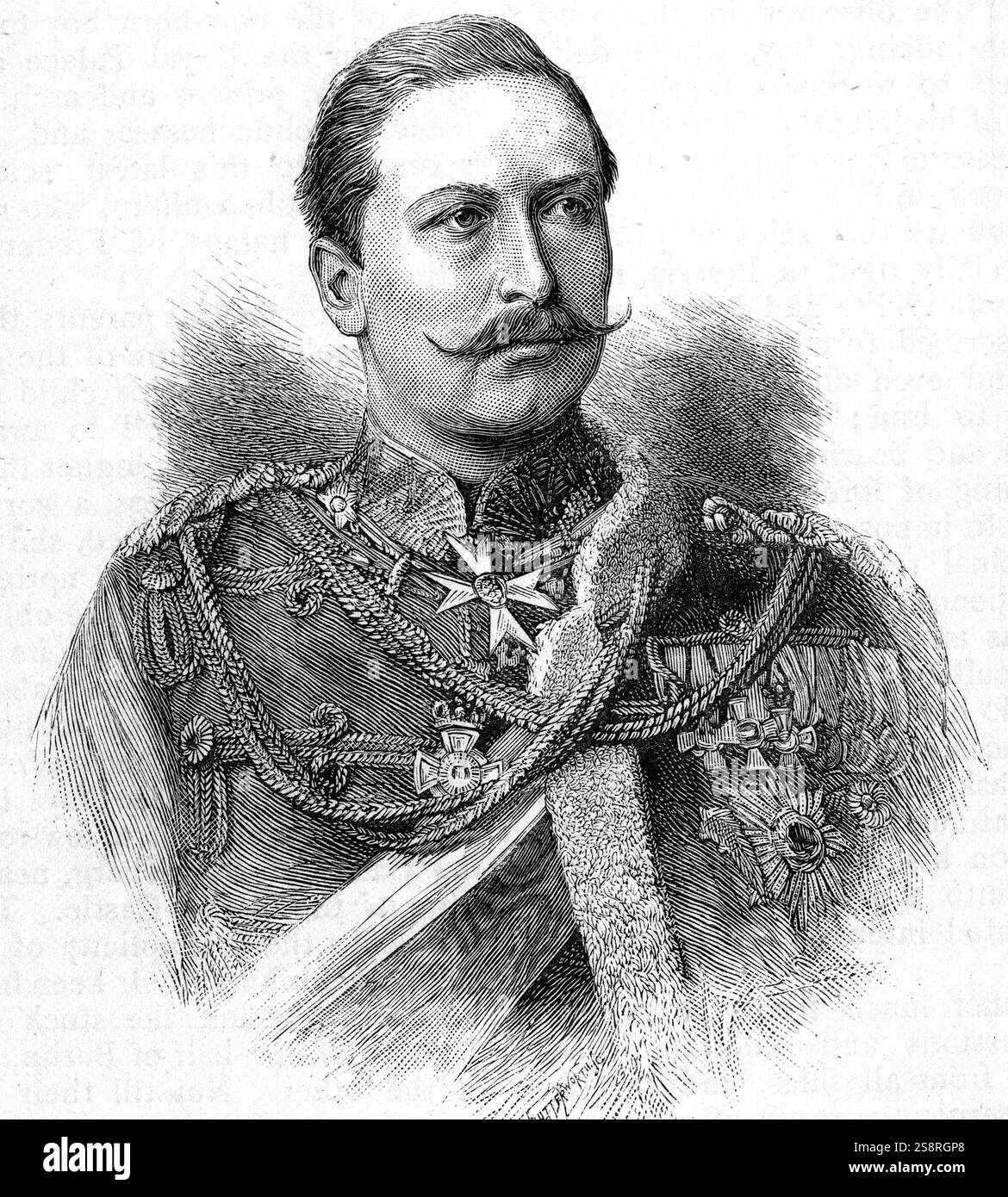 Photograph of Emperor Wilhelm II (1859-1941) King of Prussia and German ...