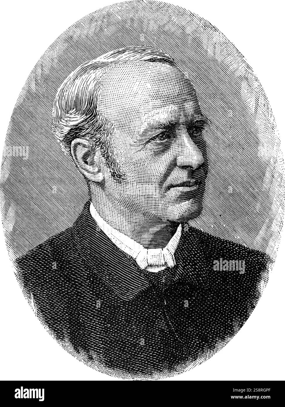 Portrait of Rev. Frederic Edward Wigram (1834-1897) a British reverend ...