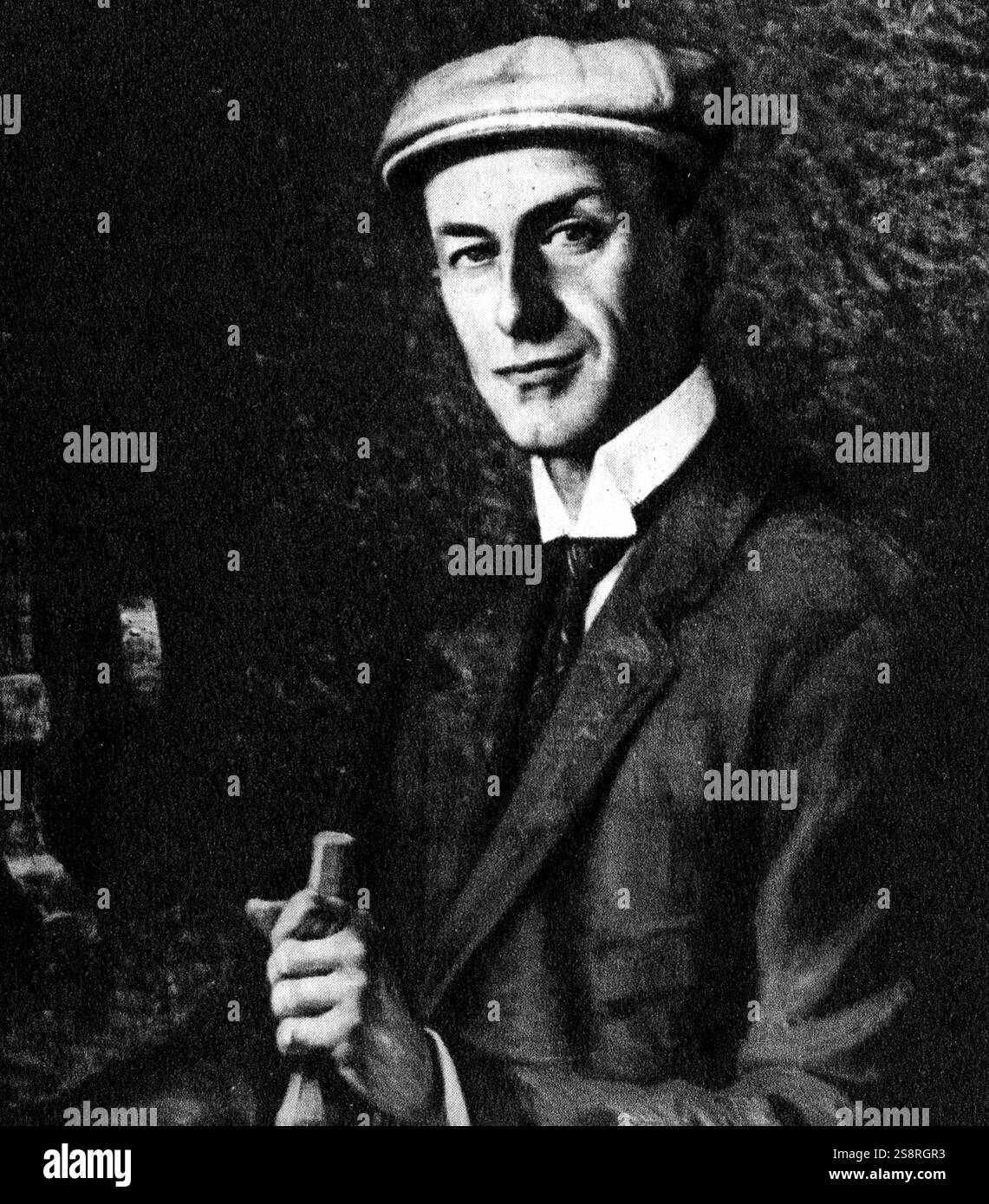 Photograph of Wilbur Wright (1867-1912) an American inventor and aviation pioneer. Dated 20th ...