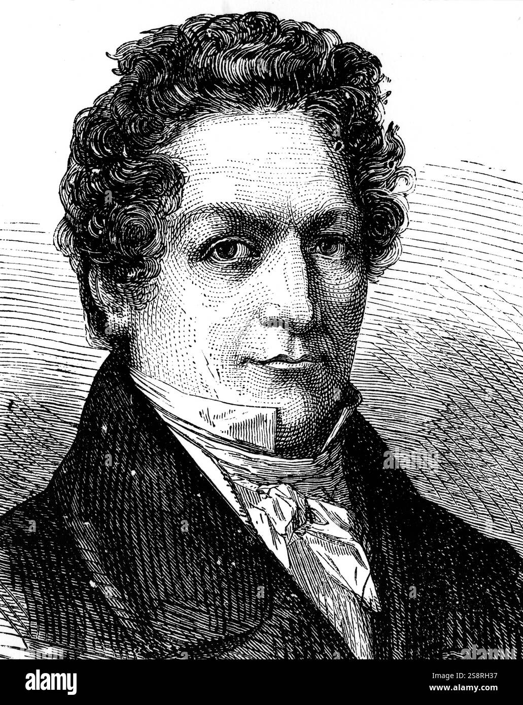 Portrait of Louis Jacques Thénard (1777-1857) a French chemist. Dated ...