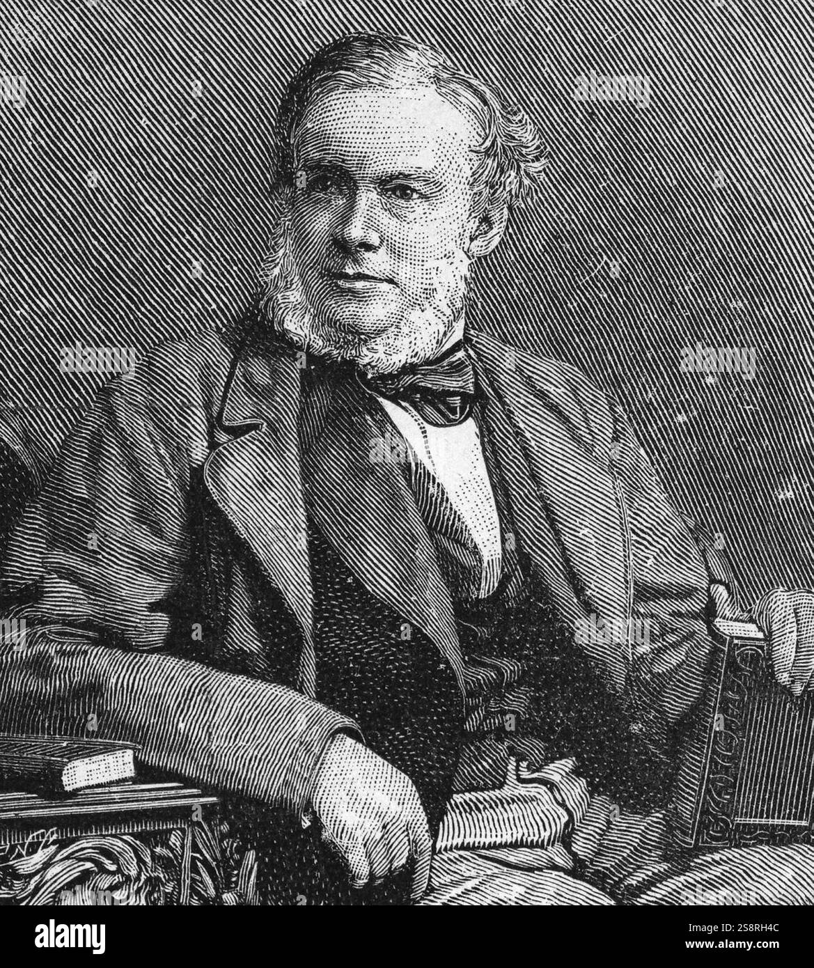 Portrait of Samuel Smiles (1812-1904) a Scottish author and government ...