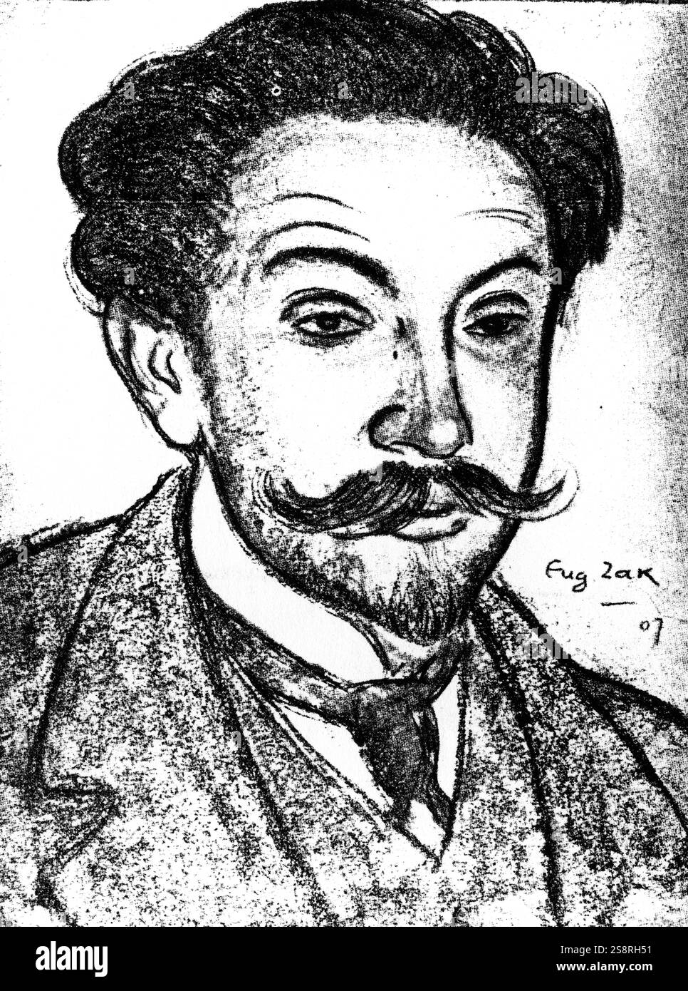 Portrait of Alexander Scriabin (1872-1915) a Russian composer and ...