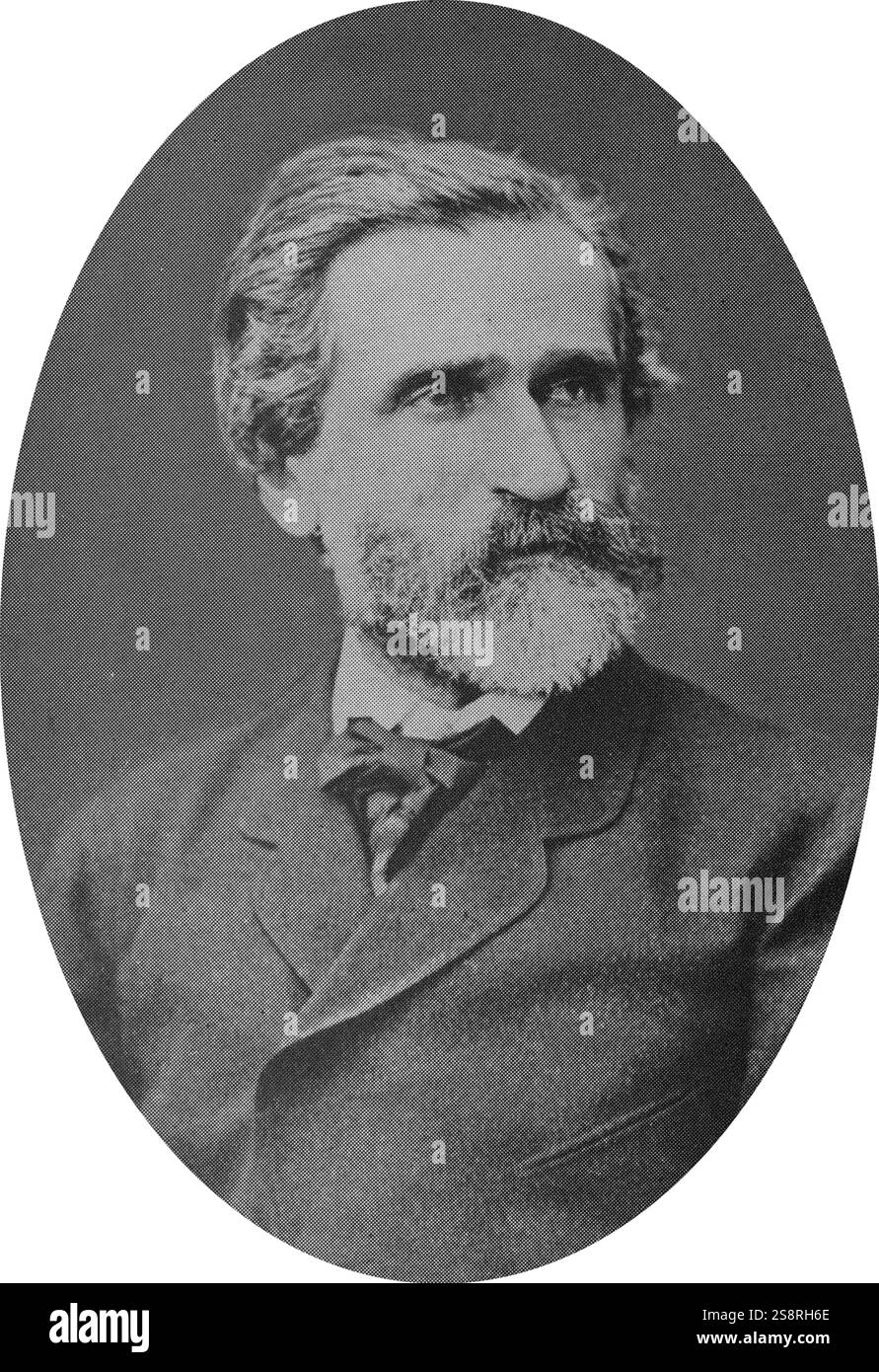Photograph of Giuseppe Verdi (1813-1901) an Italian opera composer ...