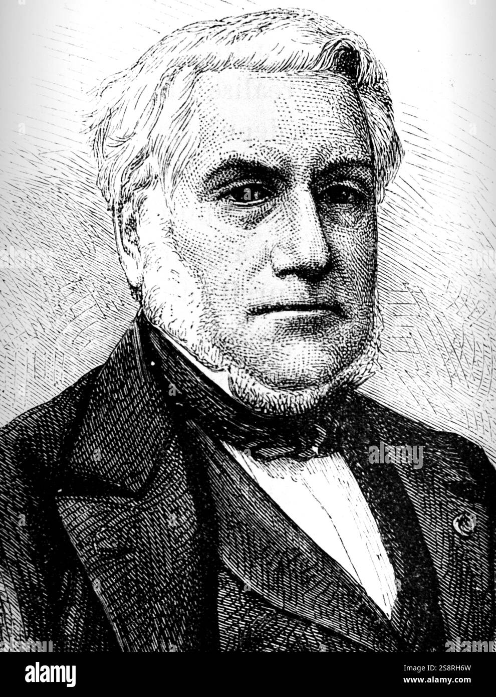 Portrait of Paulin Talabot (1799-1885) a French railway and canal ...