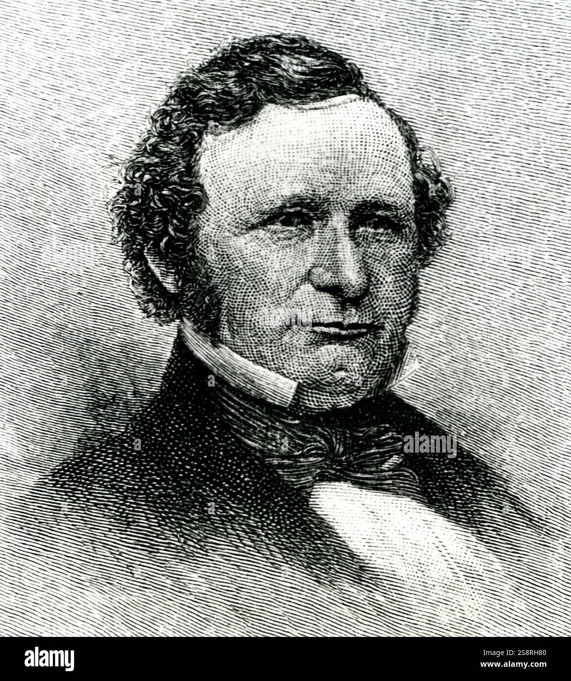 Portrait of Otis Tufts (1804-1869) an American machinist and inventor ...