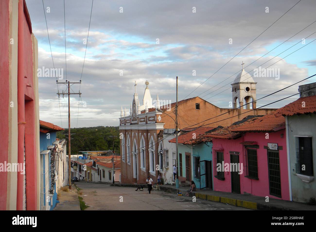 Venezuela. Ciudad Bolivar. Old Spanish Neighborhood Stock Photo - Alamy