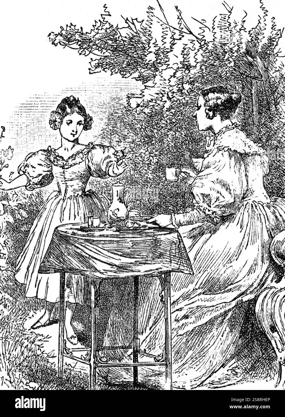 Illustration of Princess Victoria of Saxe-Coburg-Saalfeld (1786-1861) a ...