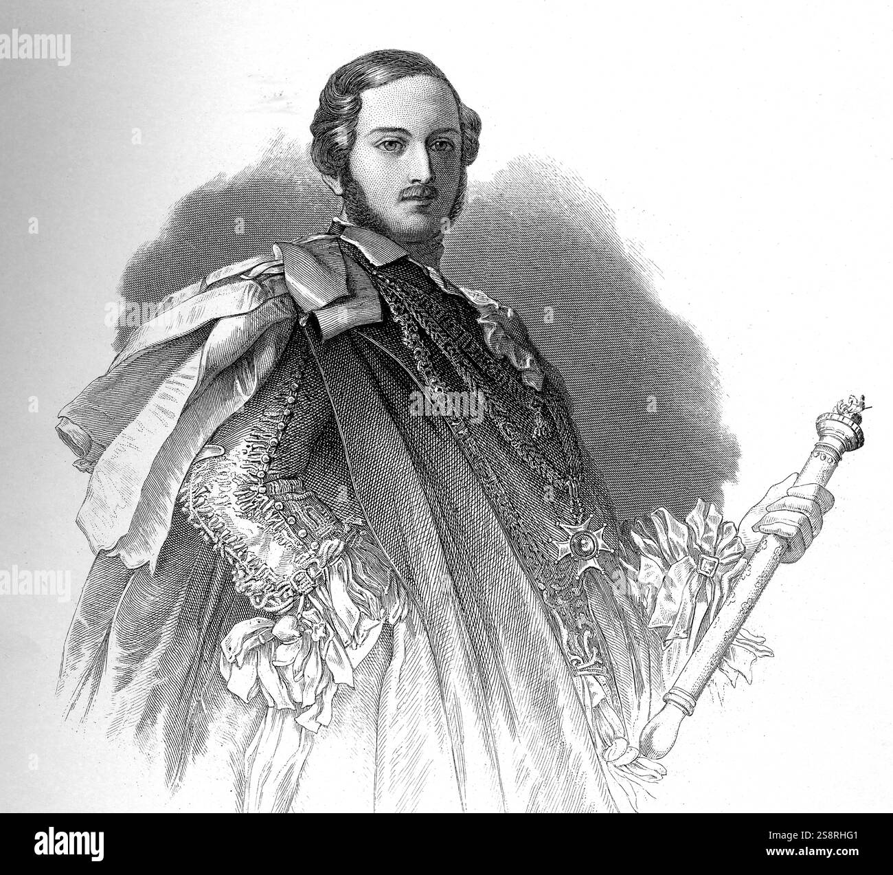 Portrait of Albert, Prince Consort (1819-1861) husband of Queen ...