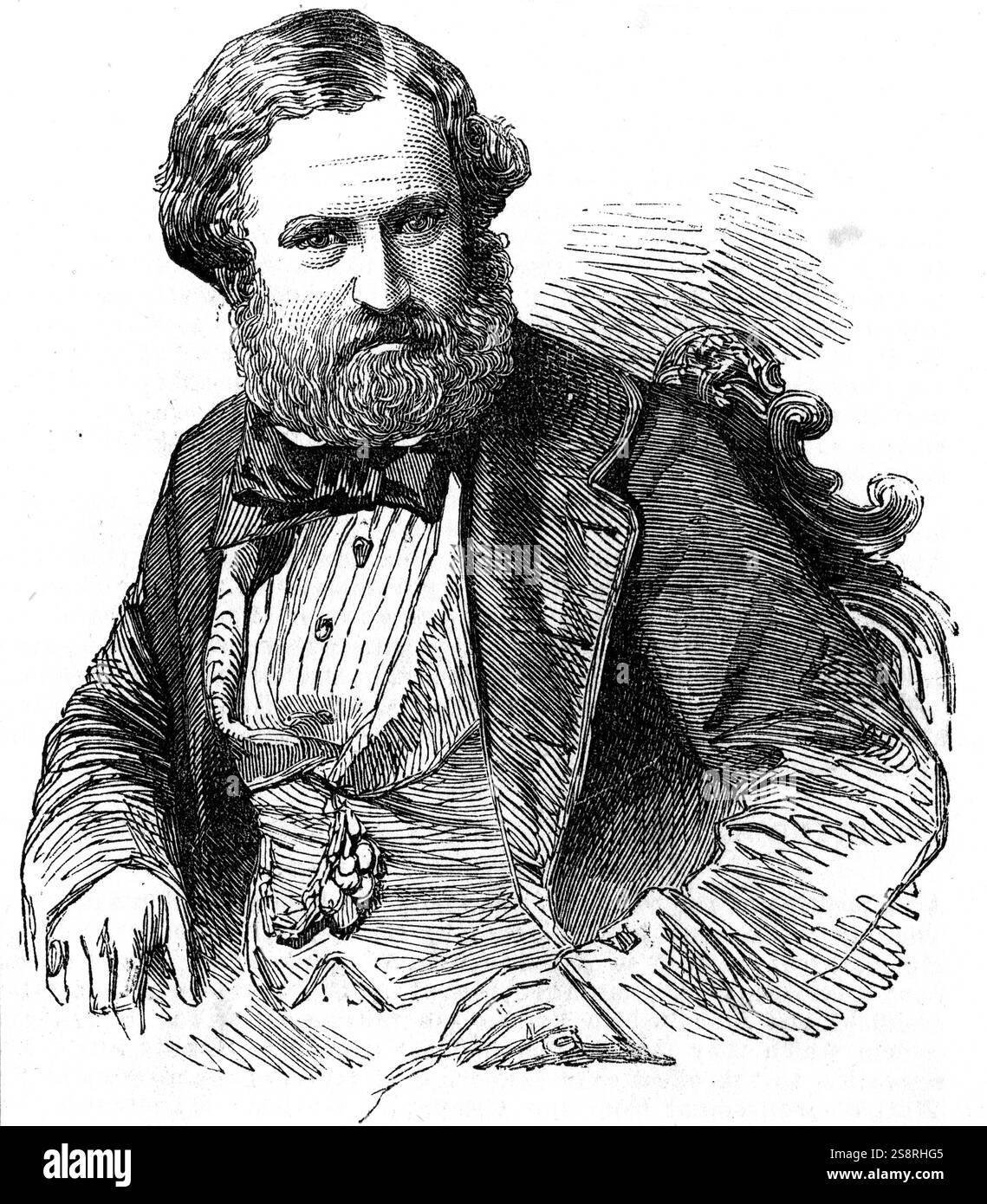 Portrait of Albert Richard Smith (1816-1860) an English author ...