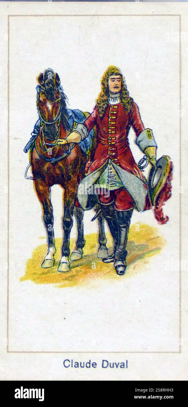 London Cigarette Card Company card 1924 depicting: Claude Duval (1643 ...