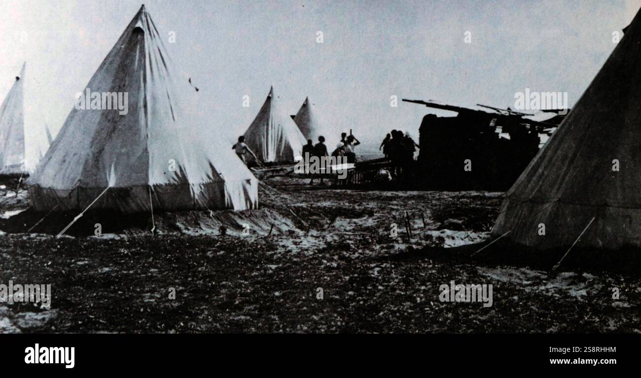 Kfar Sava in Palestine (Central Israel) 1922. settlers Stock Photo - Alamy