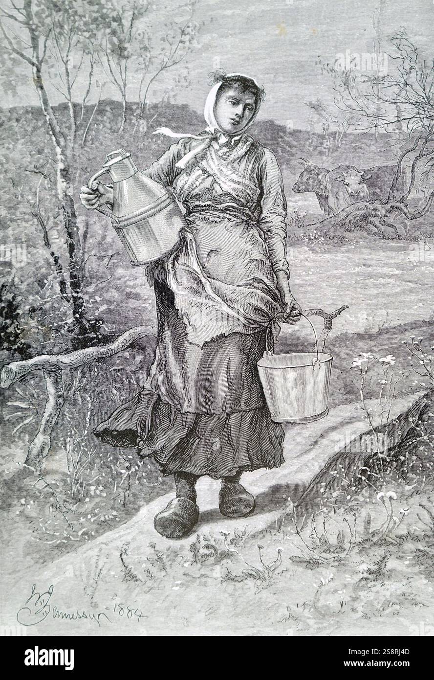 Milkmaid hi-res stock photography and images - Alamy