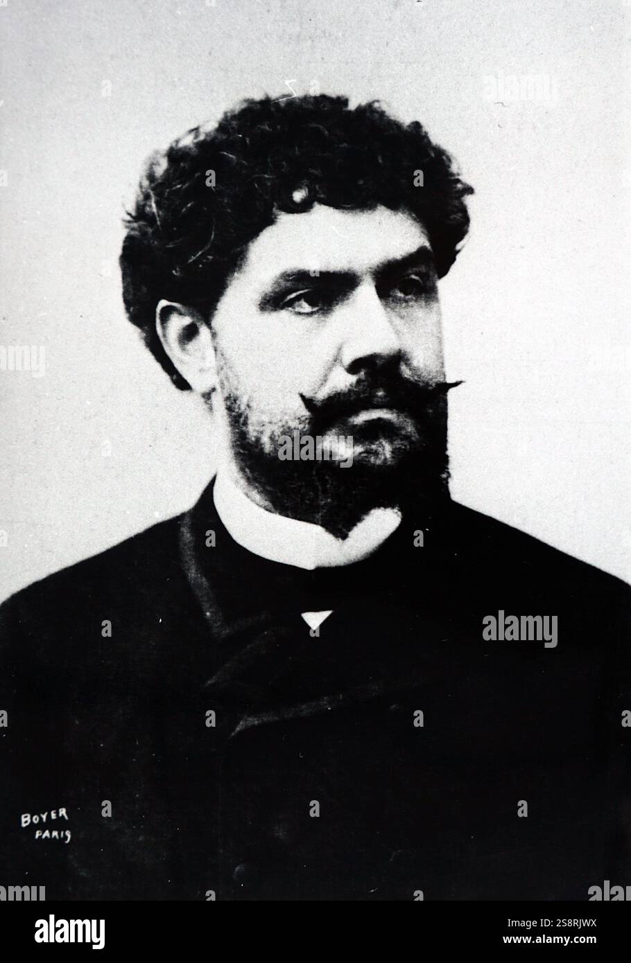 Photograph of Jean Richepin (1849-1926), a French poet, novelist and ...