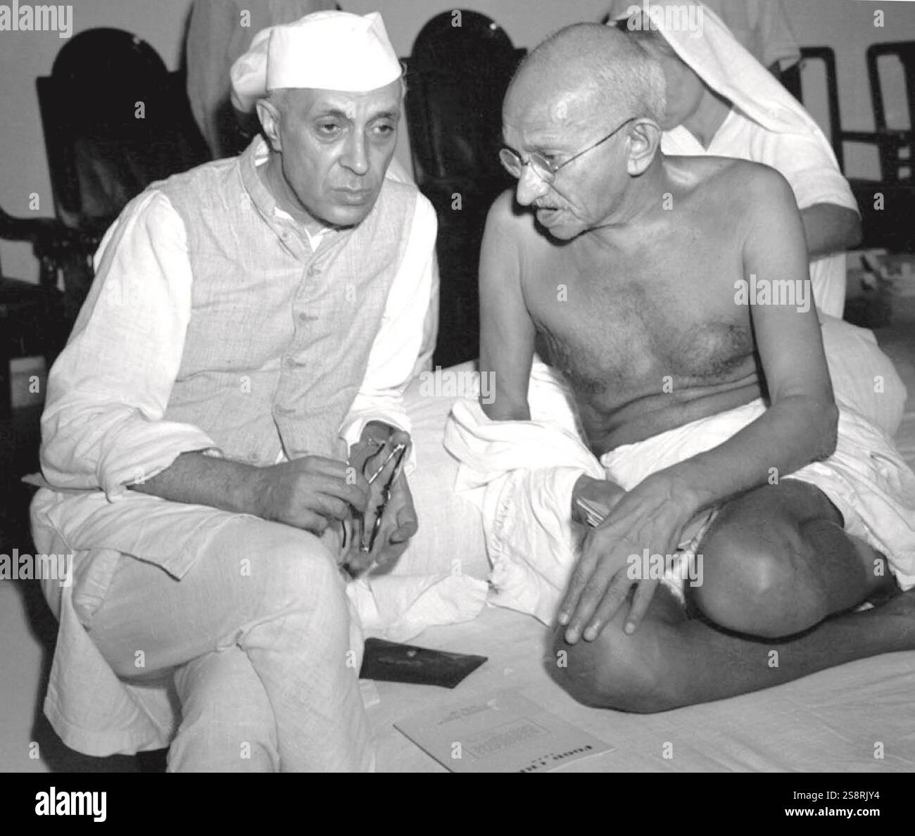 Gandhi during the Salt March, March 1930. Mohandas Karamchand Gandhi ...