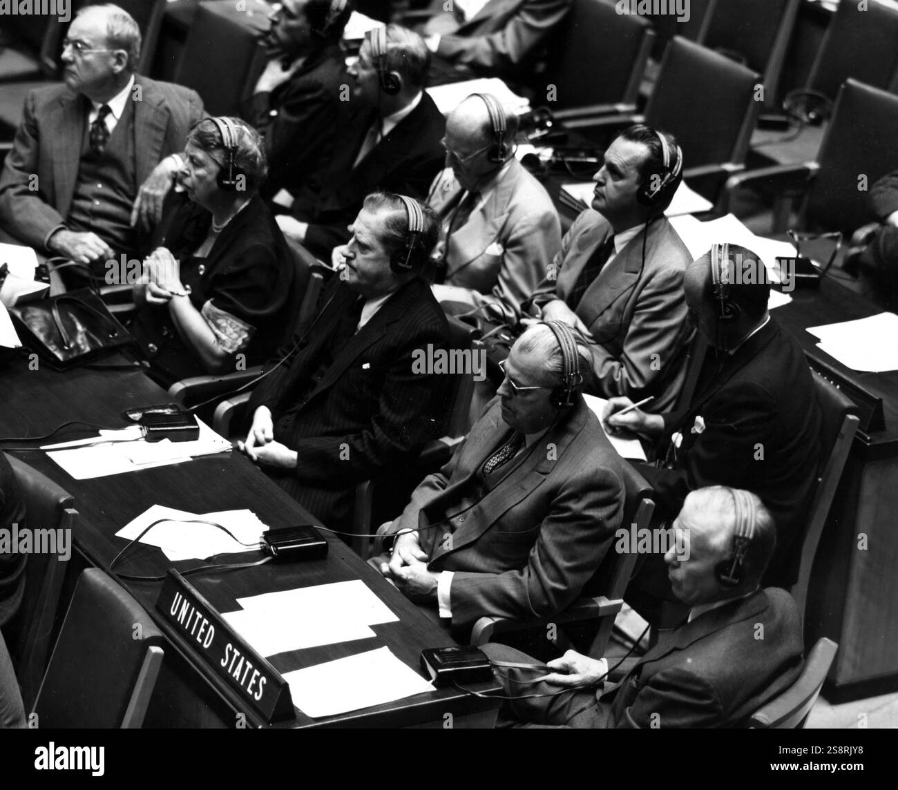 Photograph taken during a session of the United Nations General ...