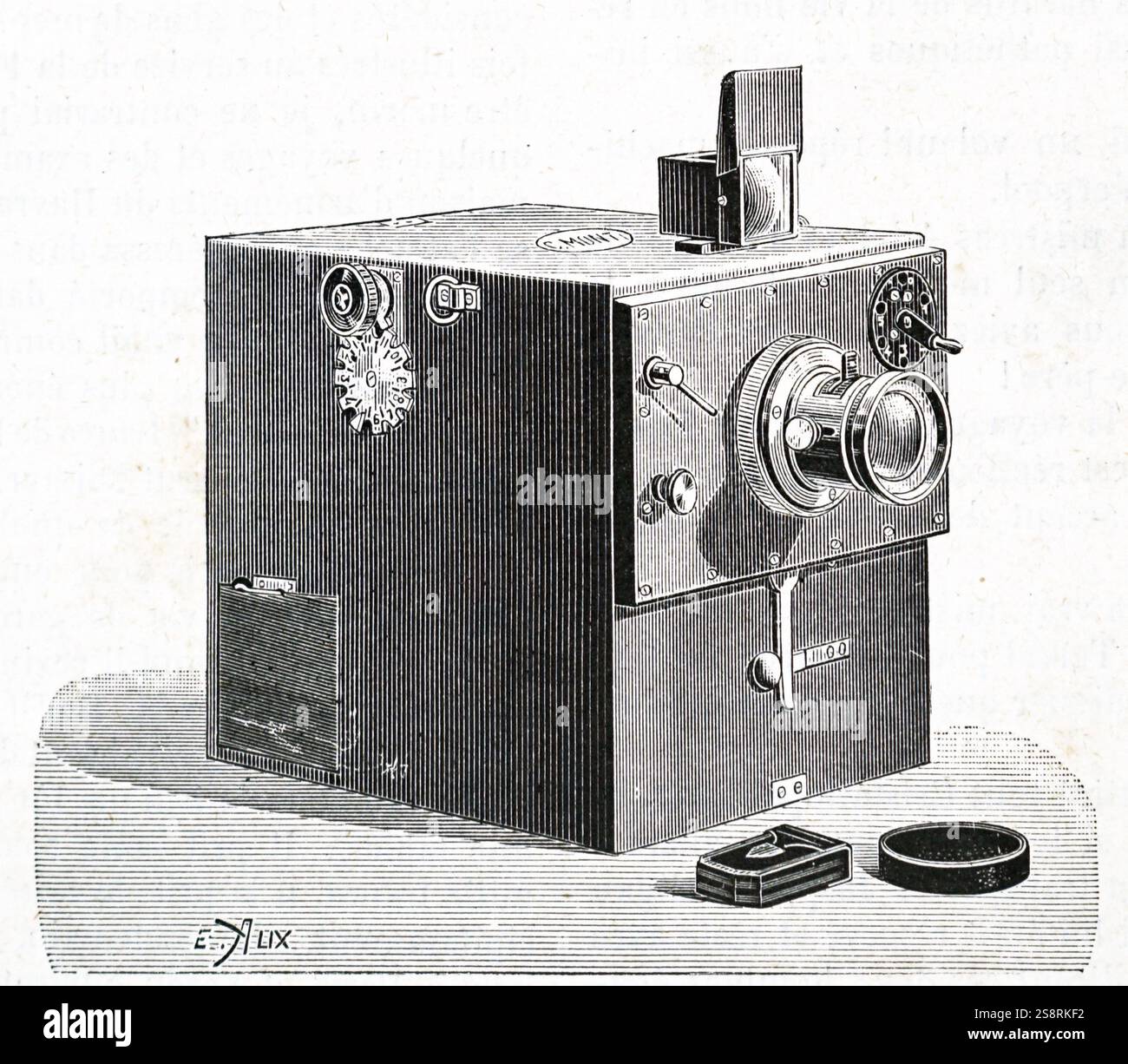 Engraving depicting a monti camera. Dated 19th Century Stock Photo - Alamy
