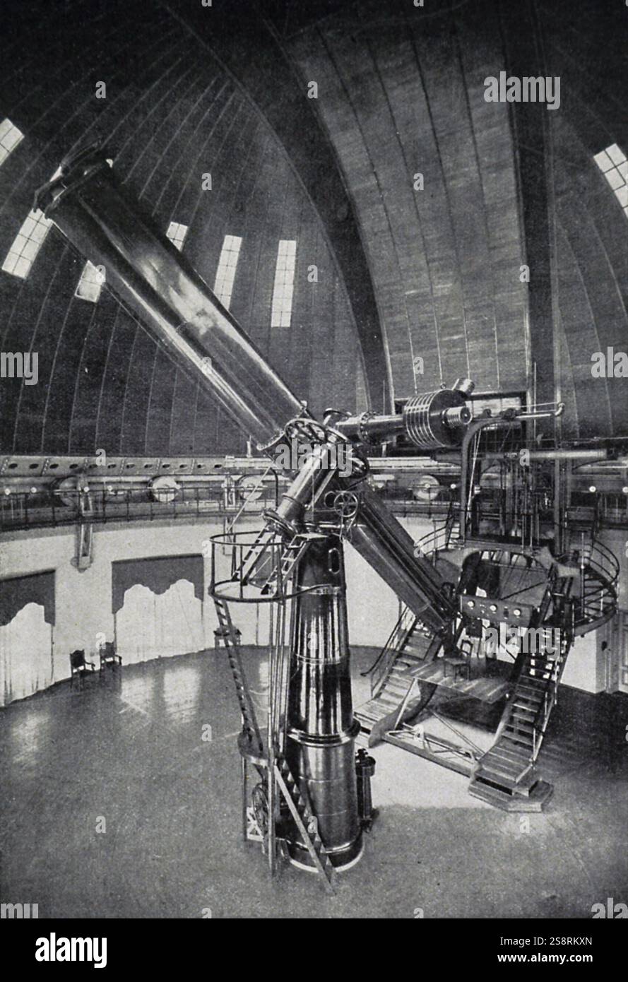 Engraving depicting the Einstein Tower, an astrophysical observatory in ...