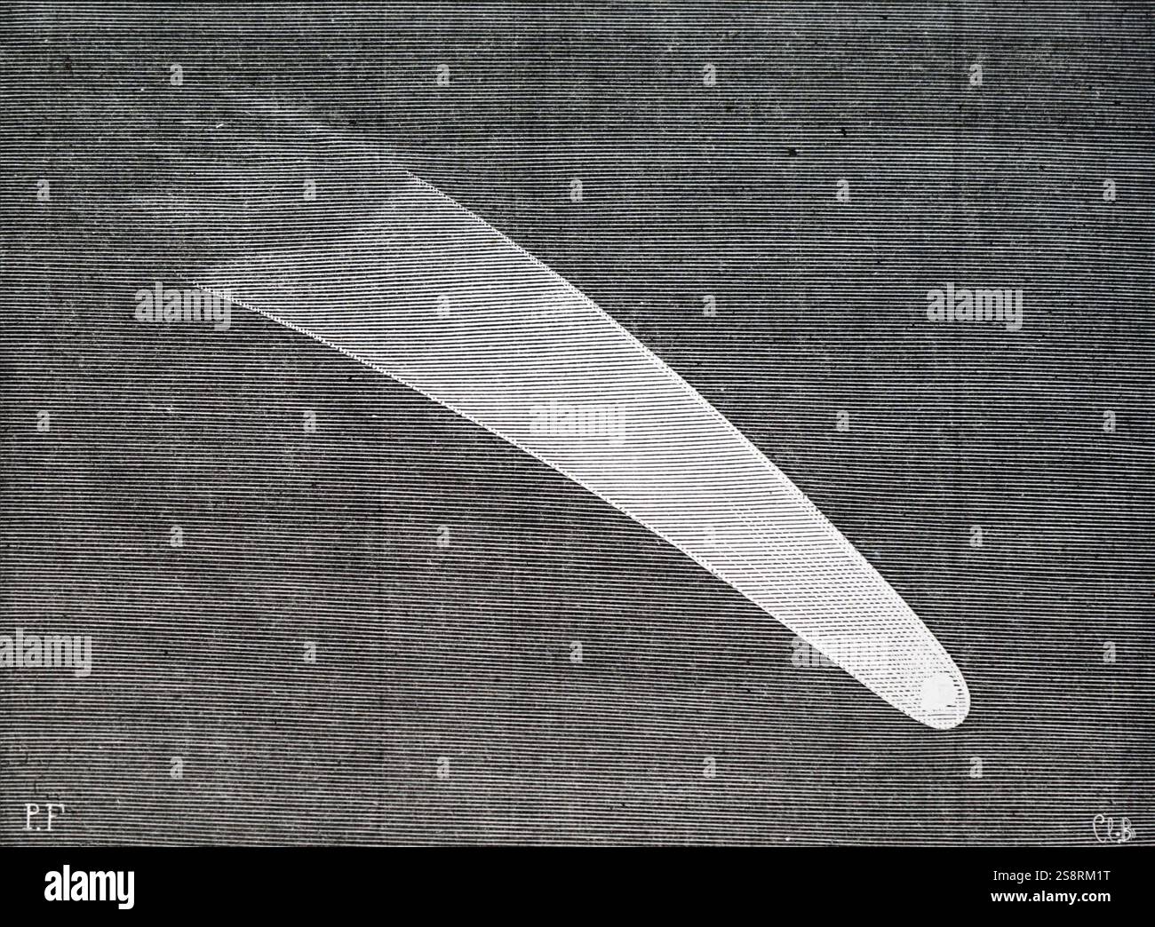 Engraving depicting the Great Comet of 1811. Dated 19th Century Stock ...