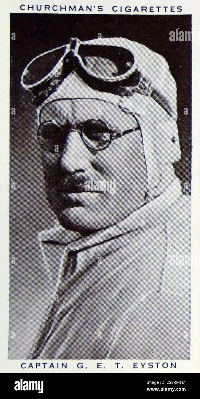 Churchman Kings of Speed Series cigarette card depicting George Eyston ...