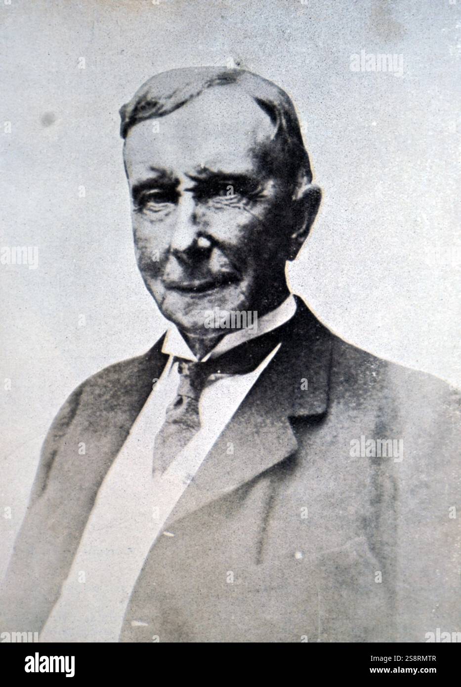 Photograph of John D. Rockefeller (1839-1937) an American oil industry ...