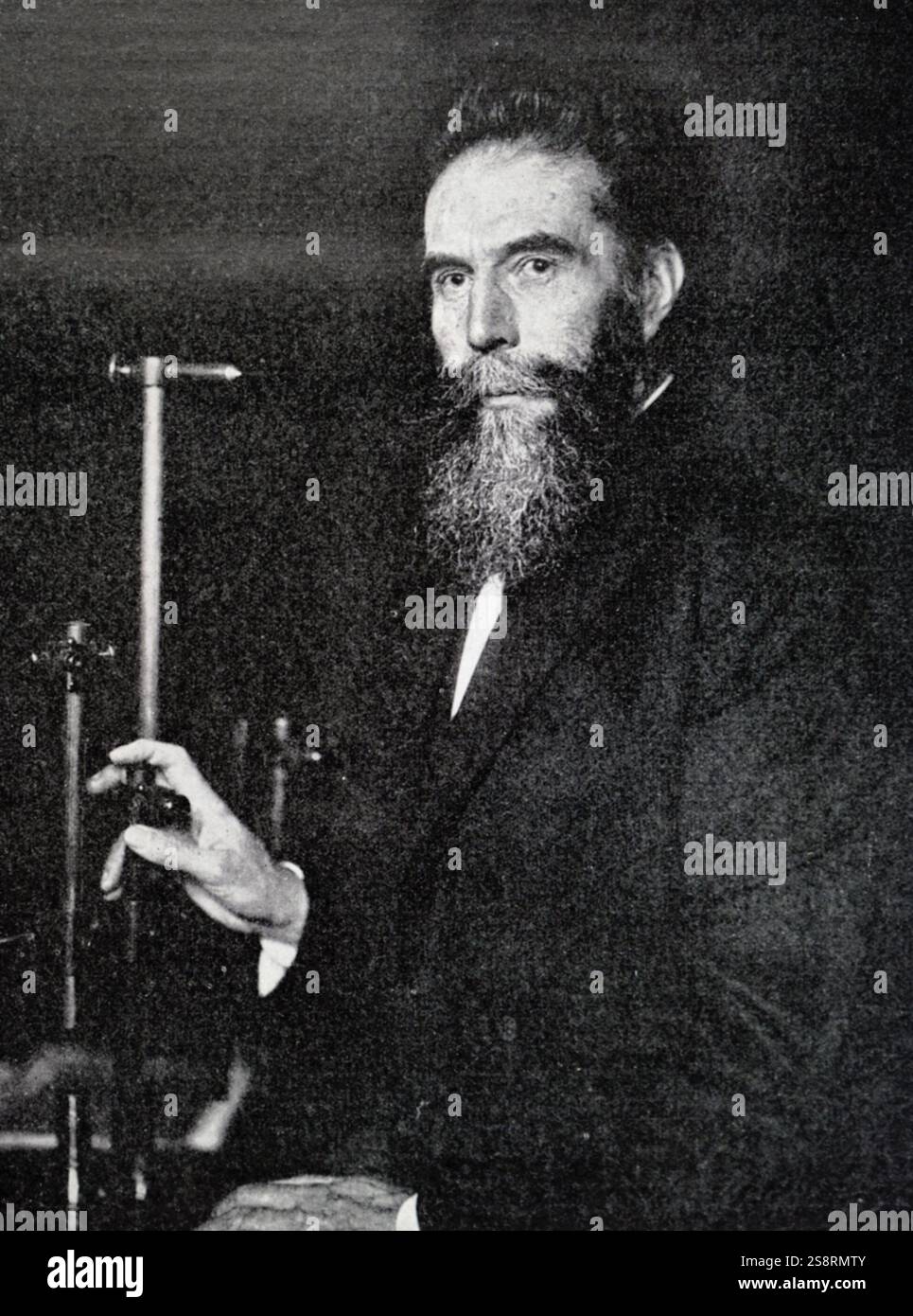 Photograph of Wilhelm Röntgen (1845-1923) a German mechanical engineer ...