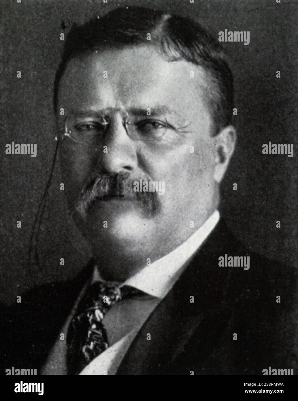 Photograph of Theodore Roosevelt (1858-1919) an American statesman ...