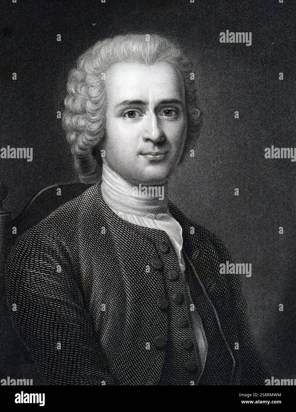 Portrait of Jean-Jacques Rousseau (1712-1778) a Francophone Genevan ...