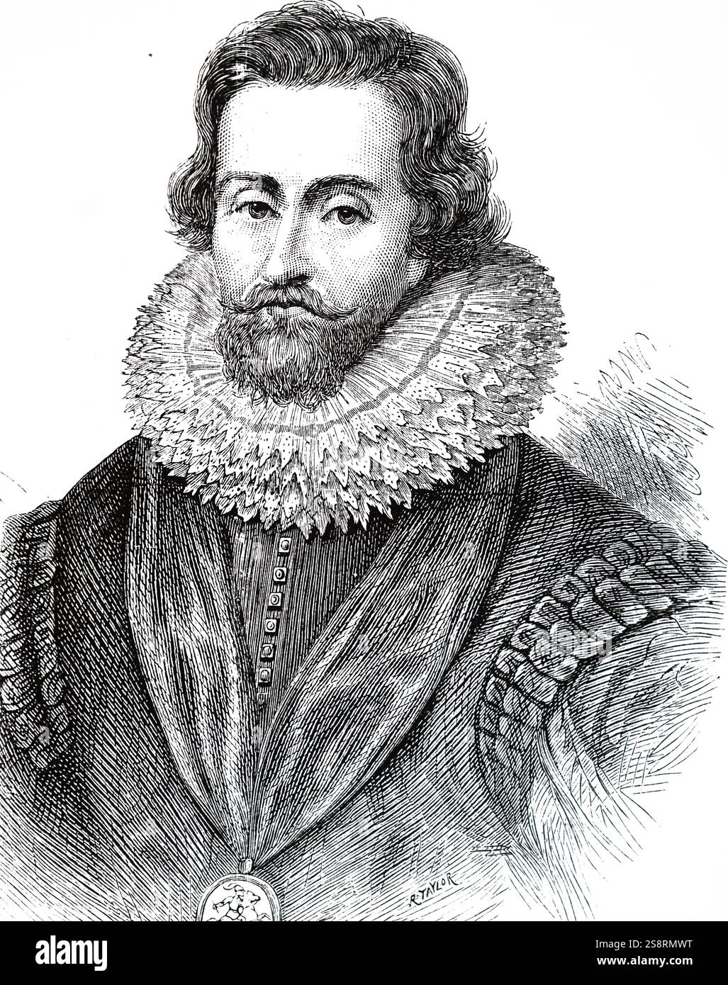 Portrait of James VI and I (1566-1625) King of Scotland as James VI and ...