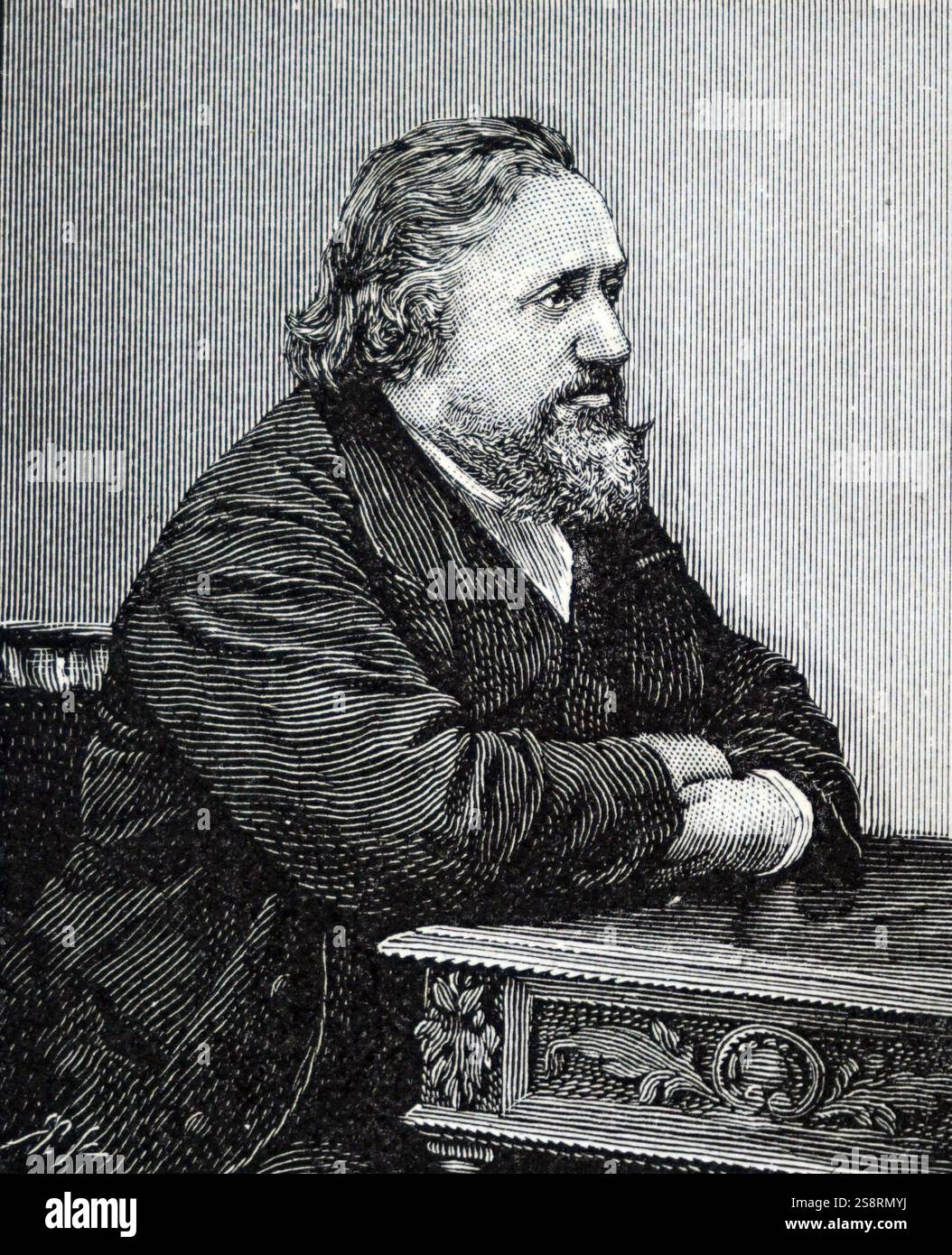 Portrait of Benjamin Ward Richardson (1828-1896) an eminent British ...