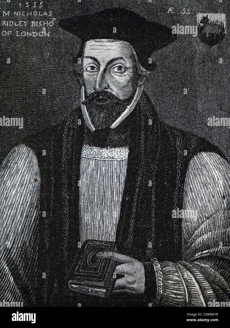 Portrait of Nicholas Ridley (1500-1555) an English Bishop of London ...