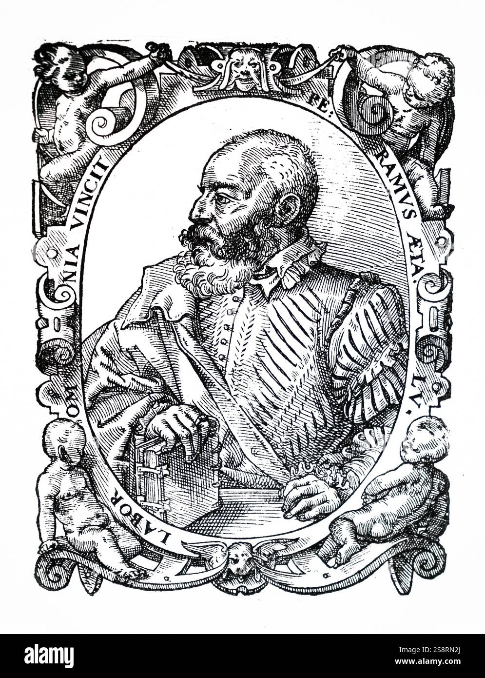 Portrait of Petrus Ramus (1515-1572) an influential French humanist ...