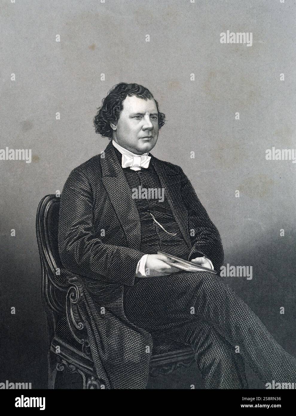 Photographic portrait of William Morley Punshon (1824-1881) an English ...