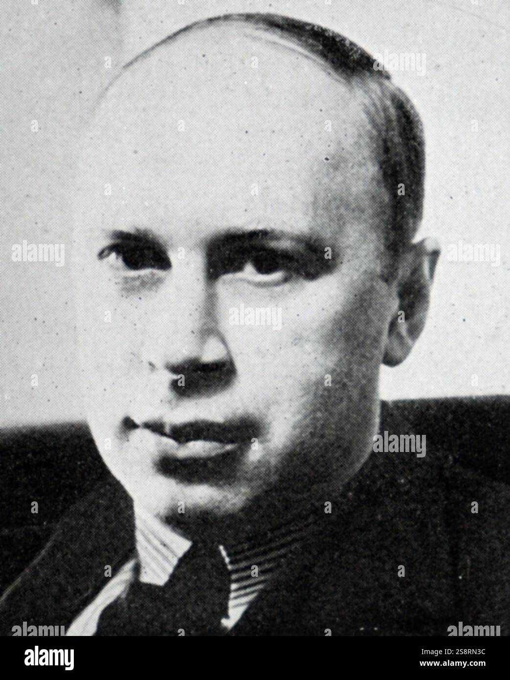 Photographic portrait of Sergei Prokofiev (1891-1953) a Soviet composer ...