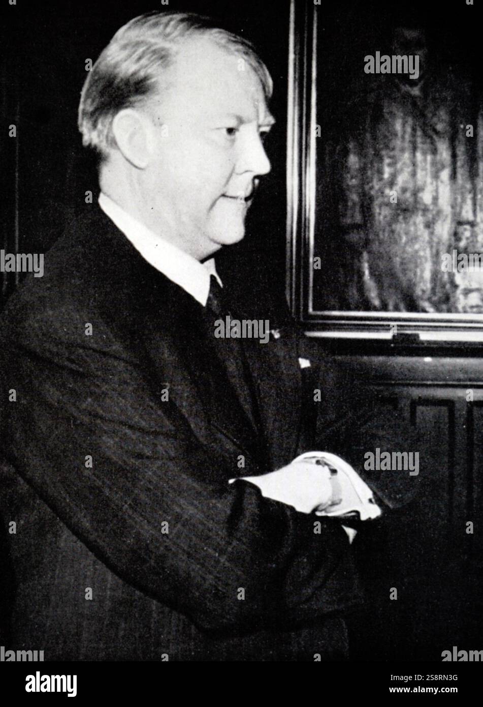 Photograph of Vidkun Quisling (1887-1945) a Norwegian military officer ...