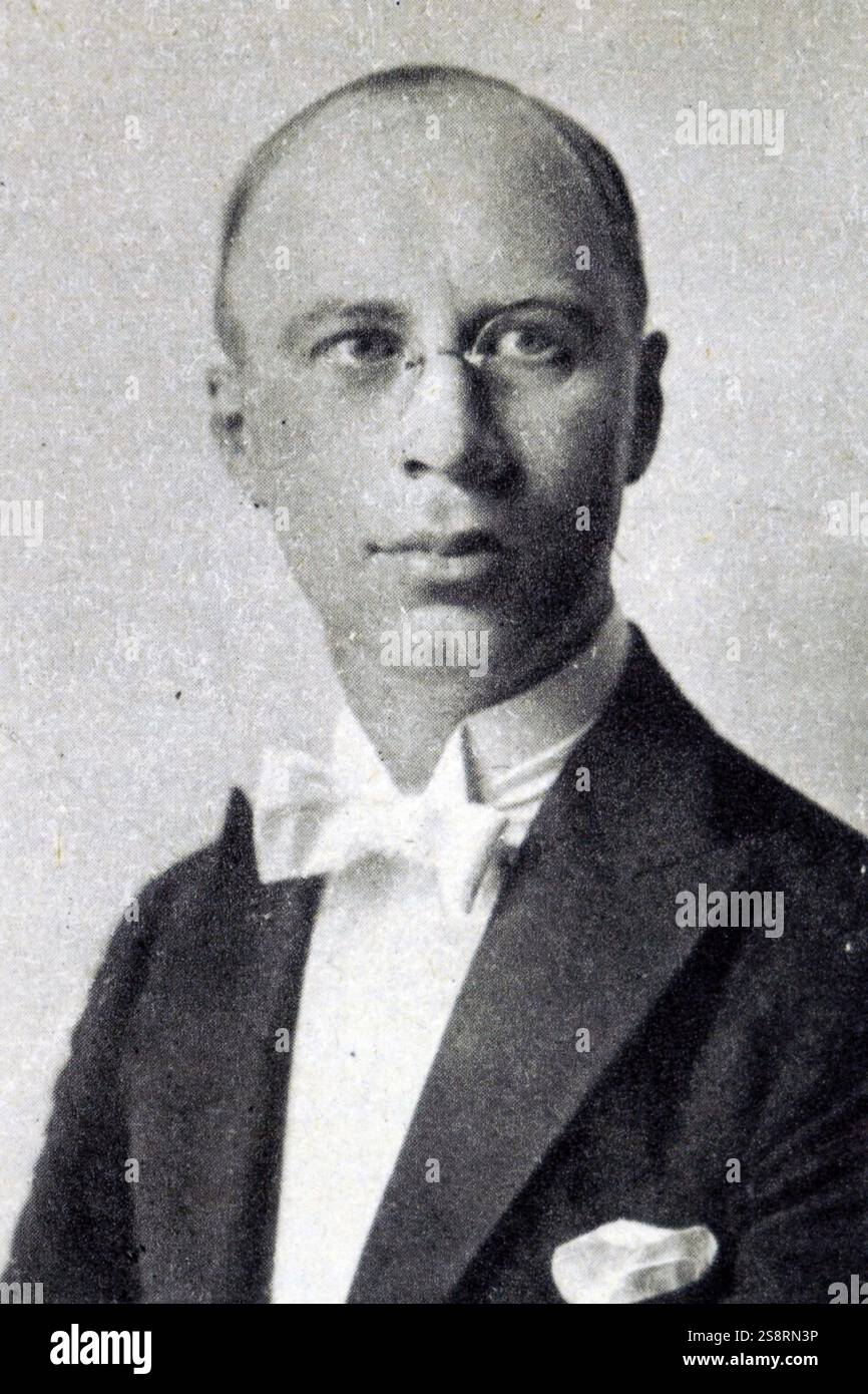 Photographic portrait of Sergei Prokofiev (1891-1953) a Soviet composer ...