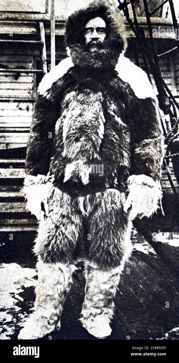 Photograph of Robert Peary (1856-1920) an American explorer and United ...