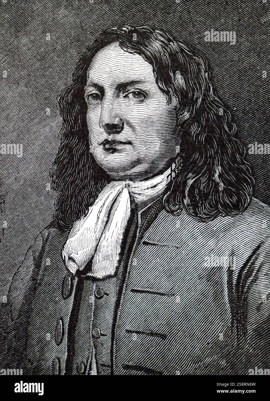 Portrait of William Penn (1644-1718) an English real estate ...
