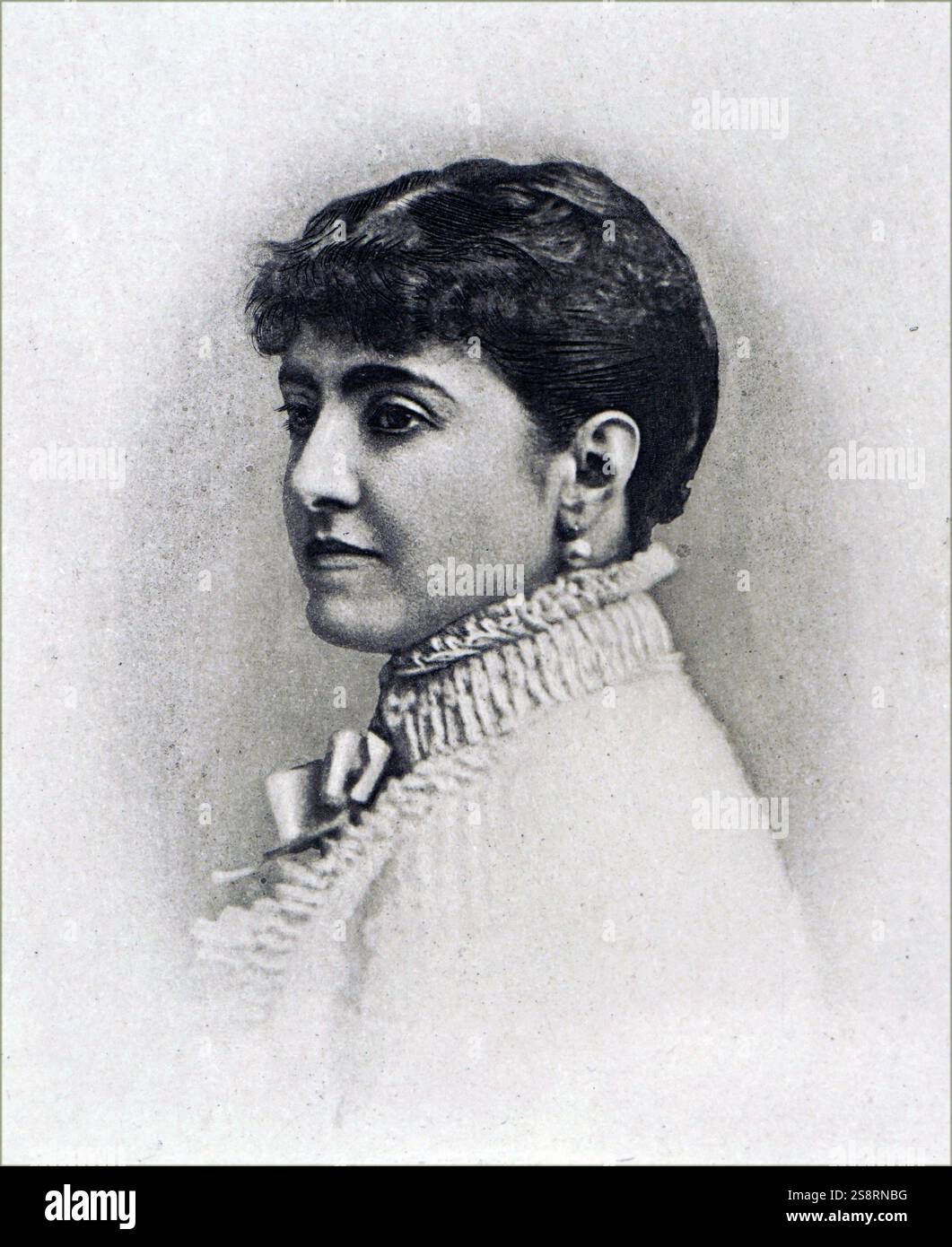 Photographic portrait of Adelina Patti (1843-1919) an Italian-French ...