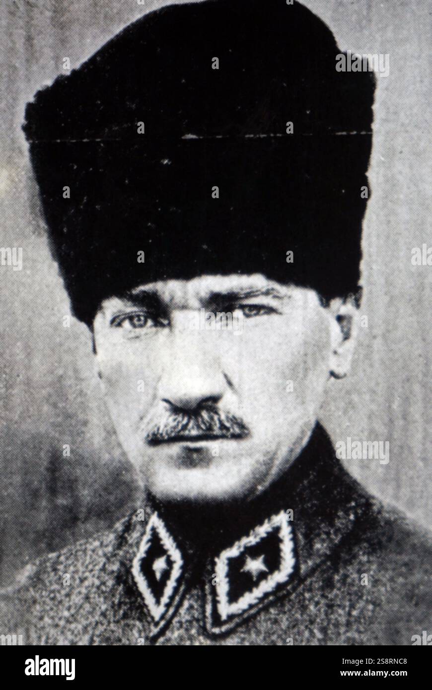 Photographic portrait of Mustafa Kemal Atatürk (1881-1938) a Turkish ...