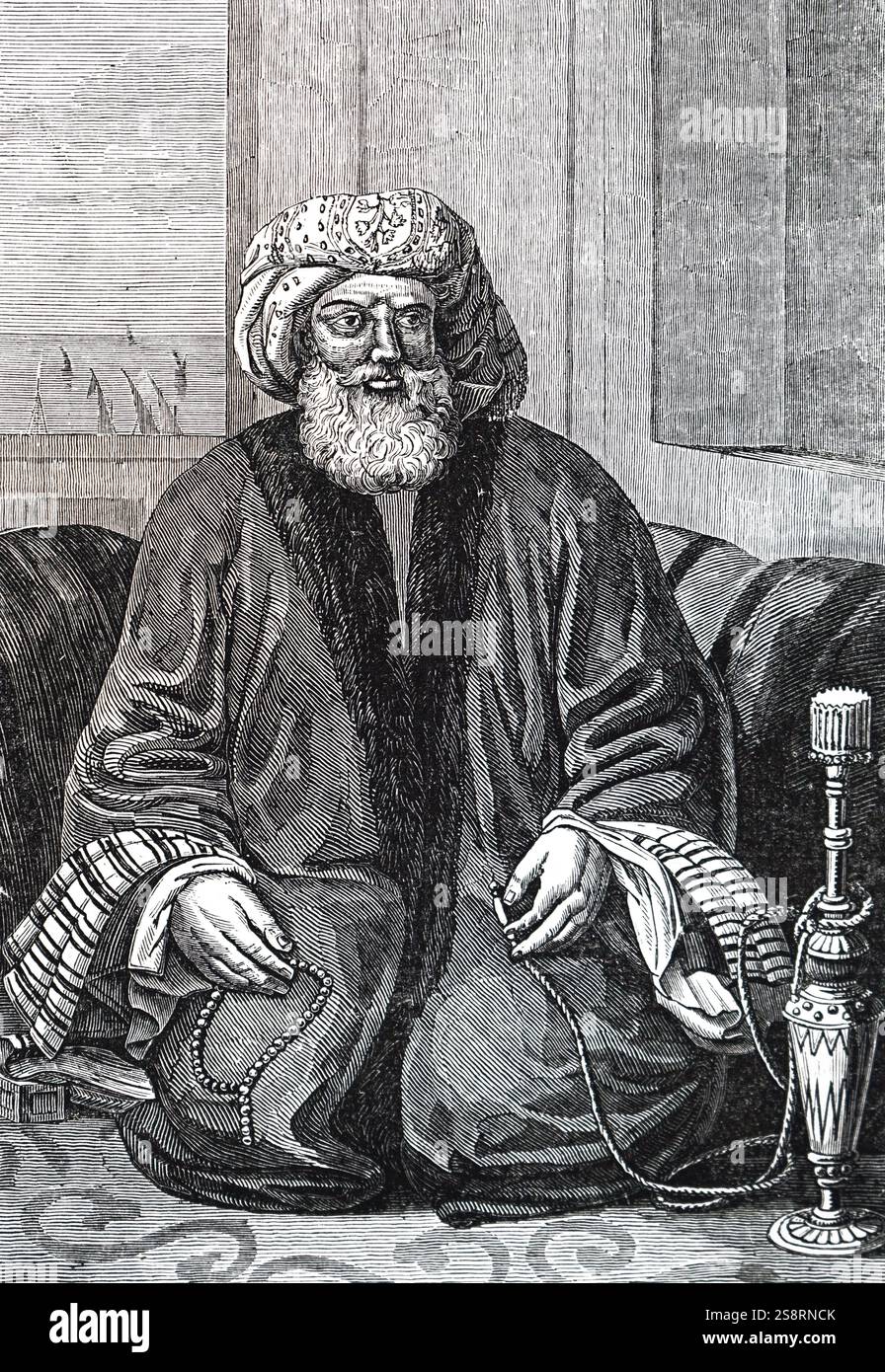 Portrait of Muhammad Ali of Egypt (1769-1849) an Ottoman Albanian ...