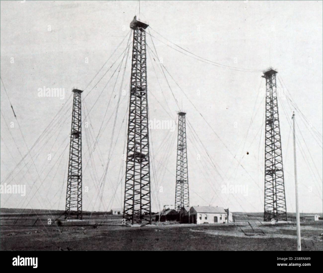 Photograph of Guglielmo Marconi's wireless telegraph station in ...